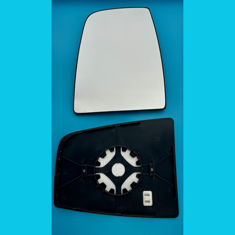 Transit Van Mirror Glass With Base Heated | Convex | LHS | 14-24