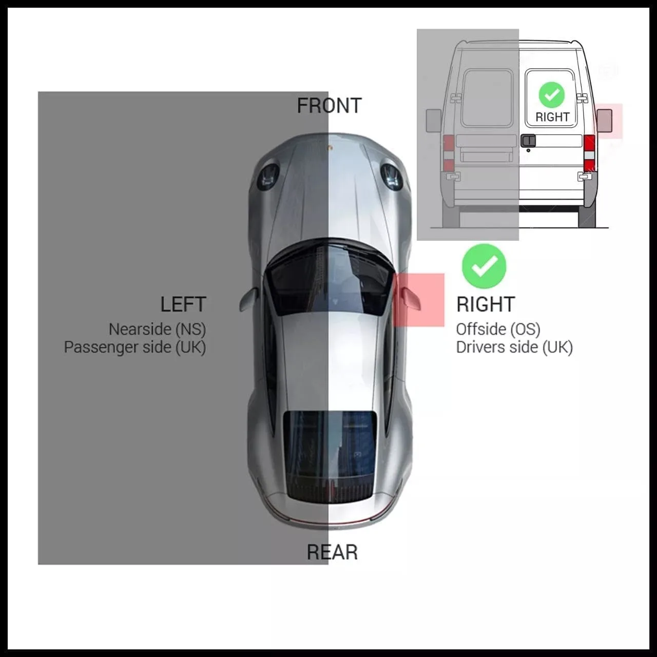 Ford Transit Van Wing Mirror Indicator - Driver Side , 2019 to 2025
