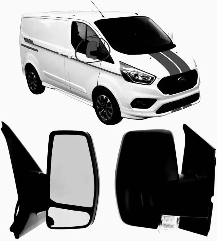 Transit Custom Mirror Unit - Electric - Driver Side - 2012-2024