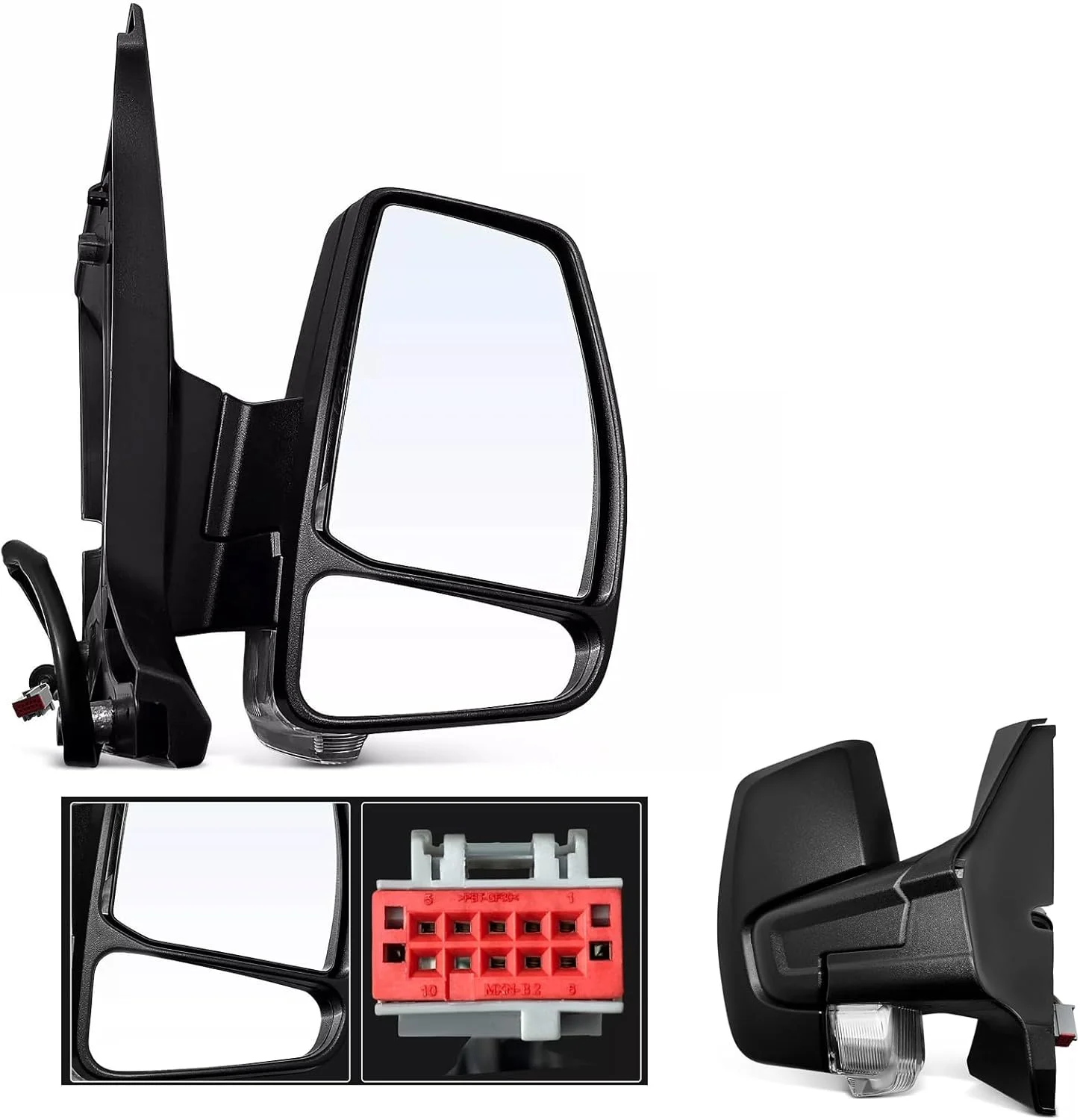 Transit Custom Mirror Unit - Electric - Driver Side - 2012-2024