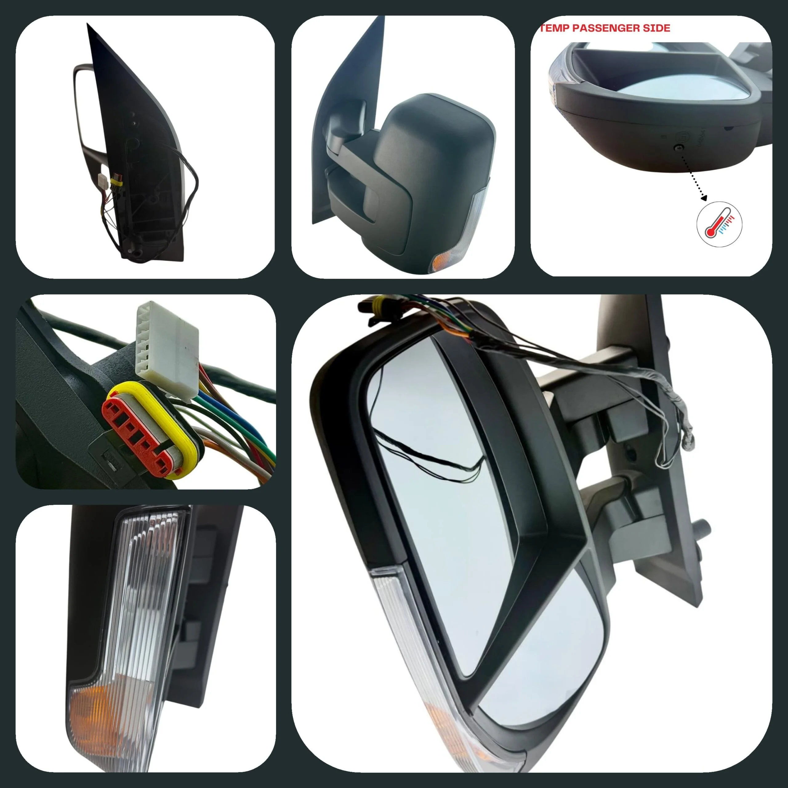 Iveco Daily Wing Mirror Unit. Electric. Long Arm. LHS. 2015-2024