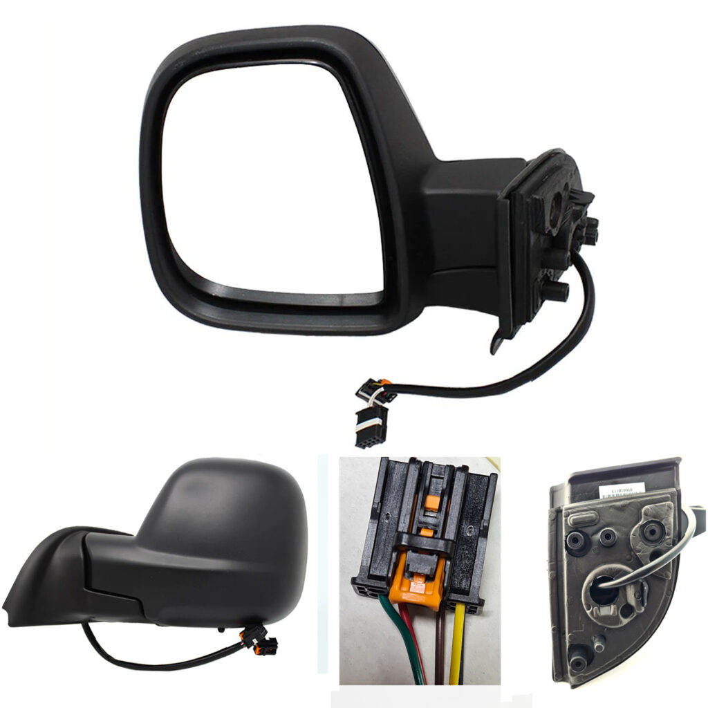 Vauxhall Combo Wing Mirror Unit - Electric - Heated-Black-Non-Power ...